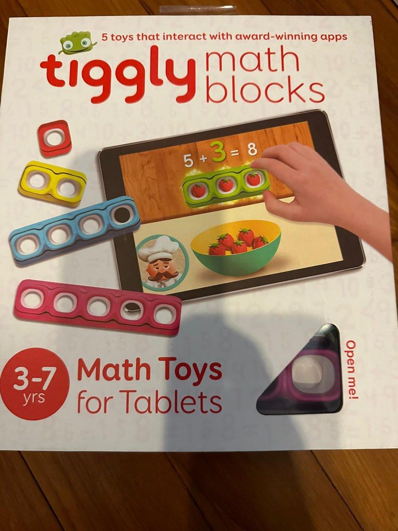 Tiggly Math Blocks for Tablet, Babies & Kids, Infant Playtime on Carousell