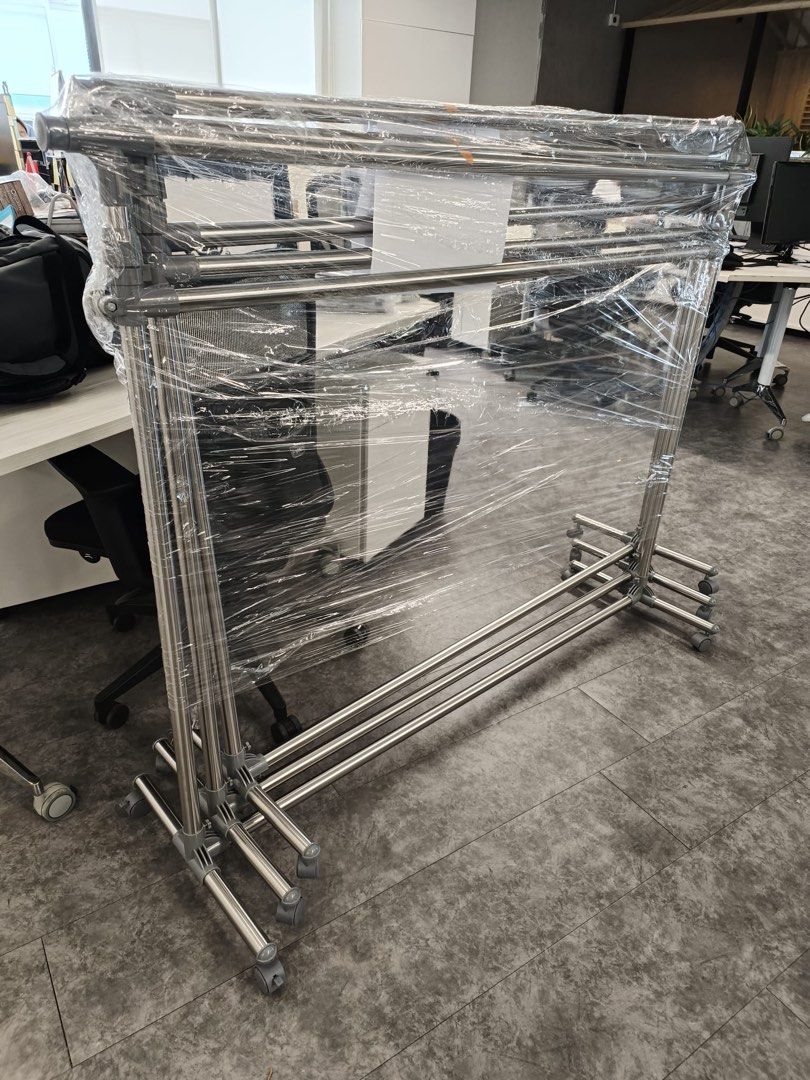 Two tier hanging rack with wheels, Furniture & Home Living, Furniture ...