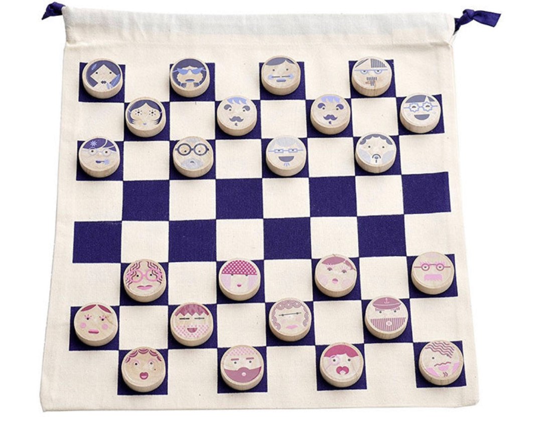 Unique portable checkers set, Hobbies & Toys, Toys & Games on Carousell