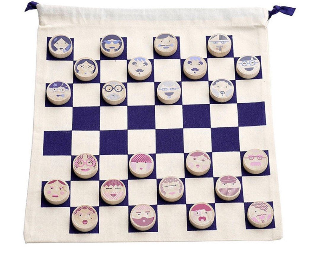 Unique portable checkers set, Hobbies & Toys, Toys & Games on Carousell