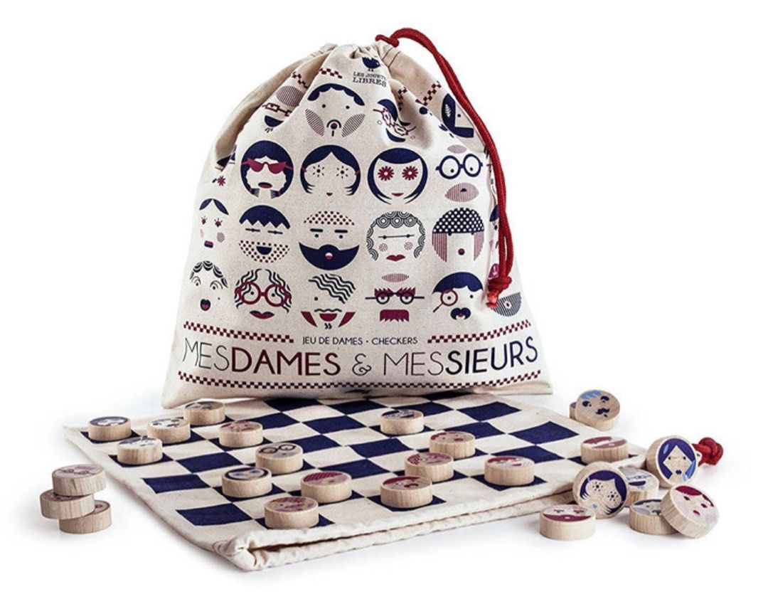 Unique portable checkers set, Hobbies & Toys, Toys & Games on Carousell