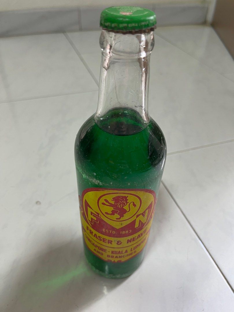 Vintage 70s F&N bottle. Green soda, Food & Drinks, Beverages on Carousell