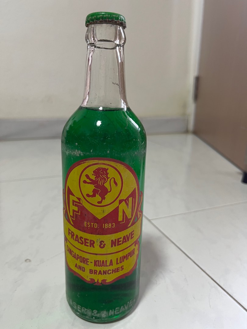 Vintage 70s F&N bottle. Green soda, Food & Drinks, Beverages on Carousell