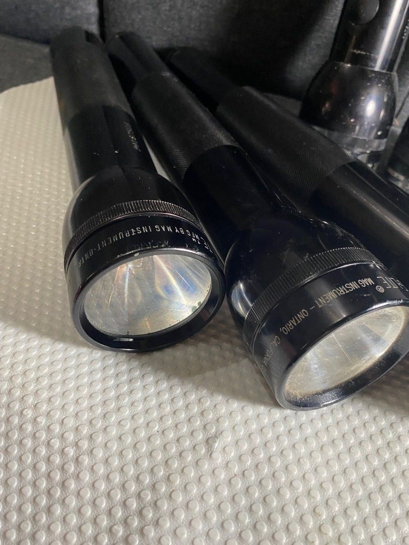 Vintage Mag Lite Mag Instrument Flashlight Black Large 10/12/15inch ...