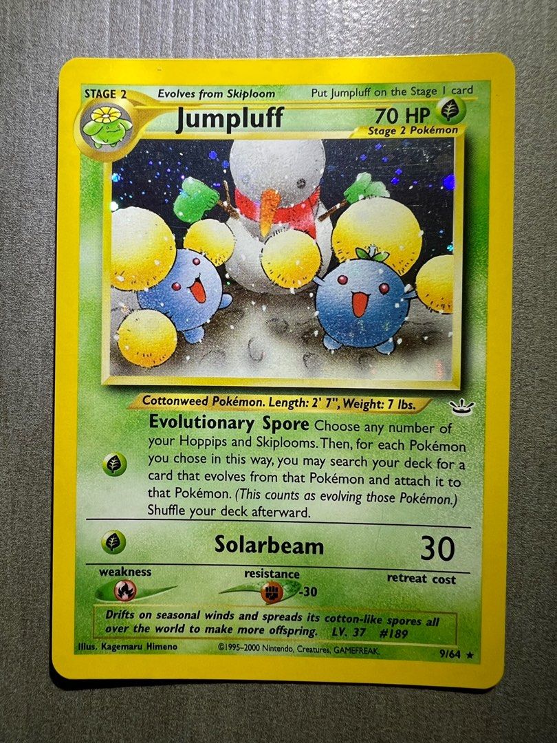 [Vintage] Neo Revelation Jumpluff Pokemon Card, Hobbies & Toys, Toys ...