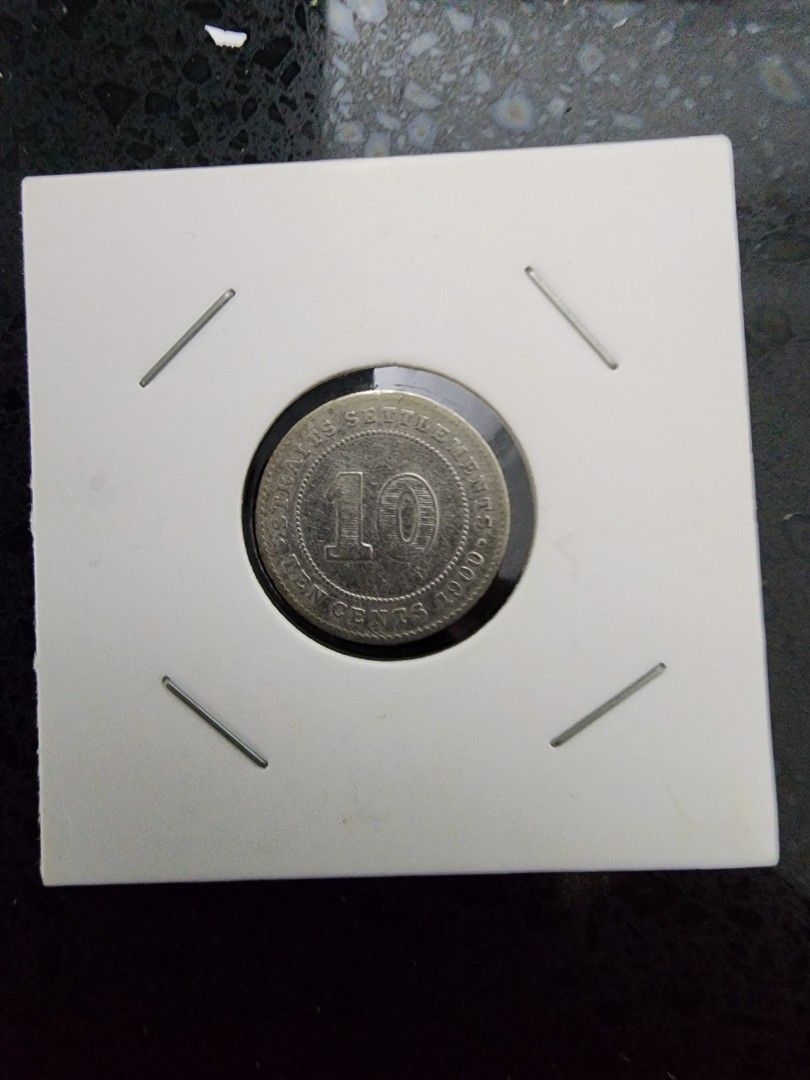Vintage straits settlement queen victoria 1900 10 cents coin, Hobbies & Toys, Memorabilia ...