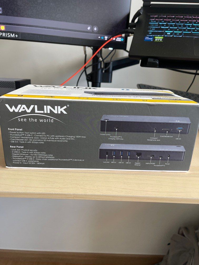 Wavlink Thunderbolt 3 4K Docking Station, Computers & Tech, Office ...