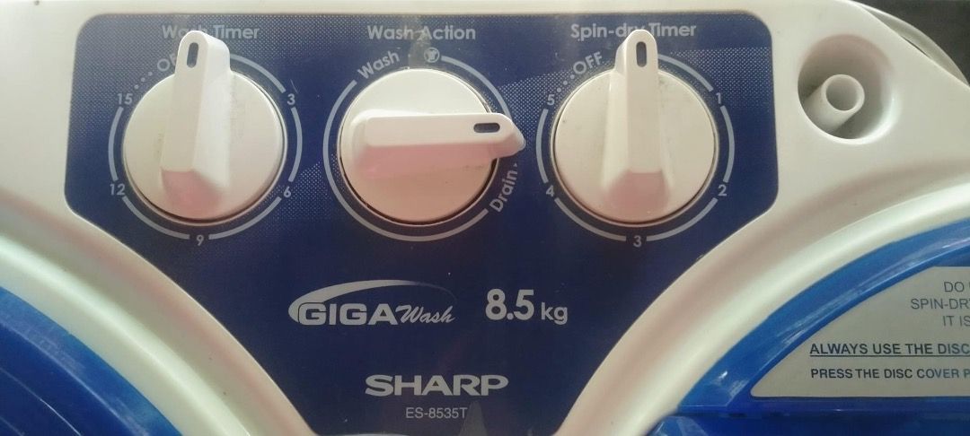 Whirlpool Gas Dryer15kg/Sharp Giga twin tub 8.5 kg, TV & Home ...
