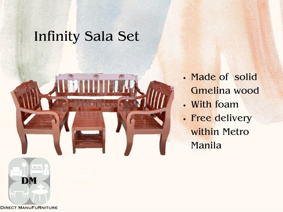 Wooden Sala Set on Carousell