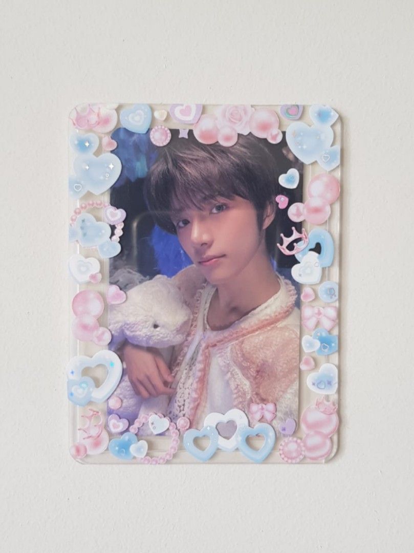 wts/lfb decorated deco toploader tl blue and pink theme txt aespa ...