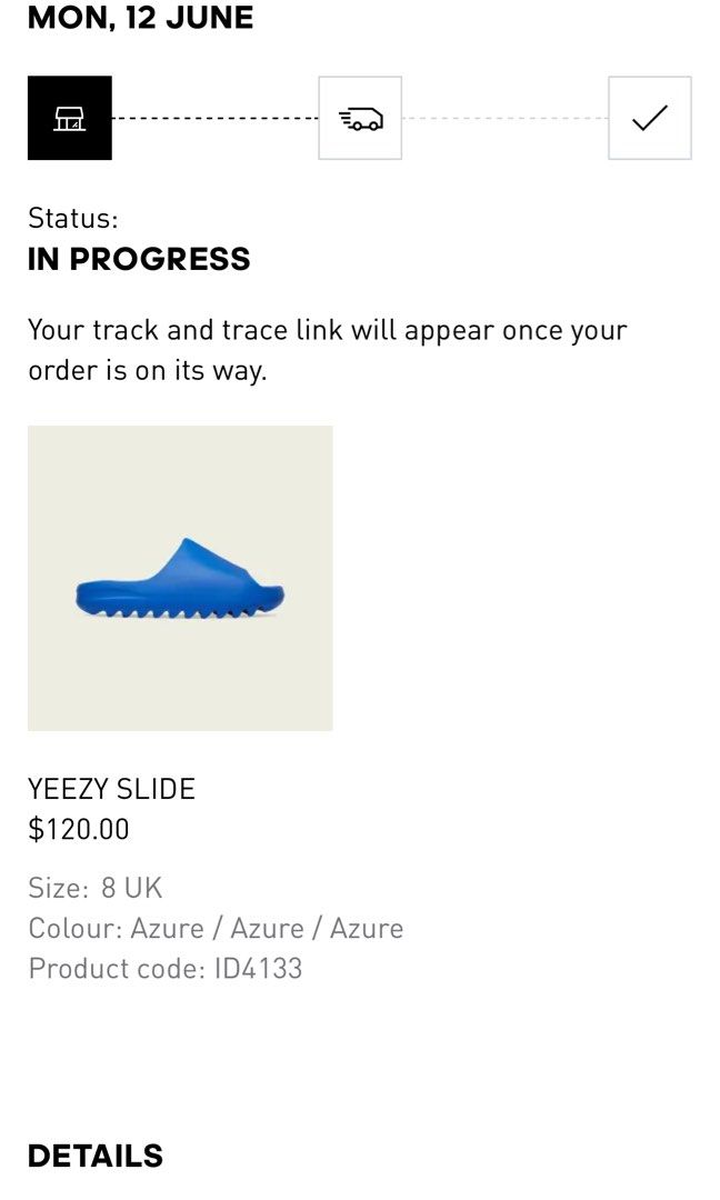 Yeezy Azure Slides UK8, Men's Fashion, Footwear, Flipflops and Slides ...