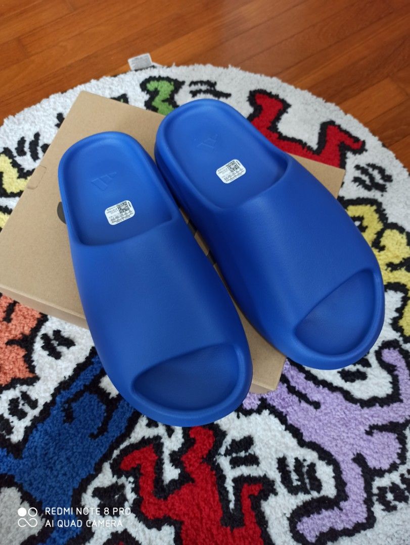Yeezy Slide Azure, Men's Fashion, Footwear, Flipflops and Slides on ...