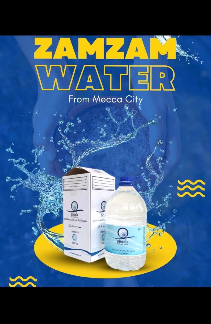 Zam Zam water from Mecca, Food & Drinks, Beverages on Carousell