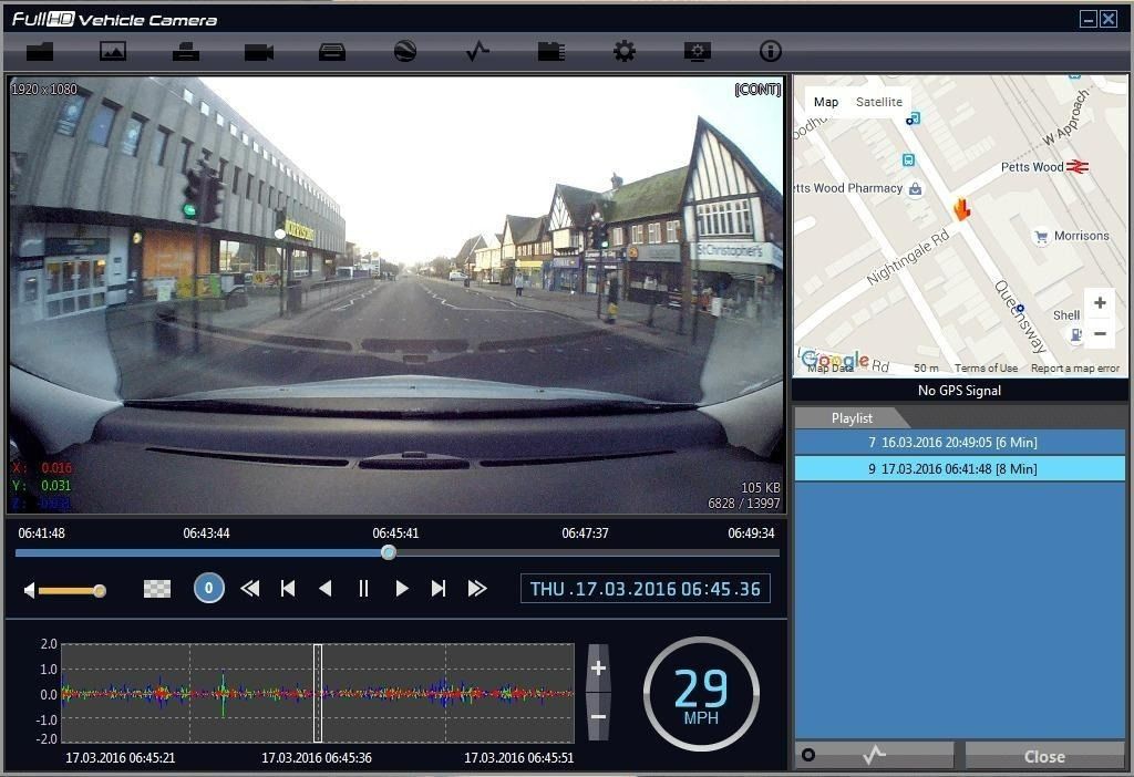 040) VISION TRACK VT1000 FLEET DASH CAM GPS 1080P HD COMMERCIAL CAMERA ...