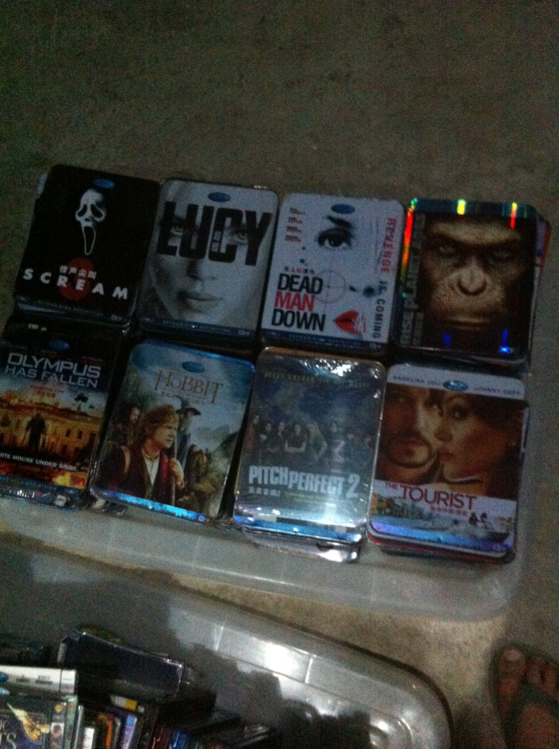1000 DVDs and 500 used CDs on Carousell