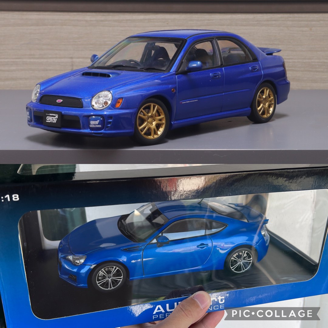 1/18 Autoart Bundle Subaru WRX STI & BRZ, Hobbies & Toys, Toys & Games ...