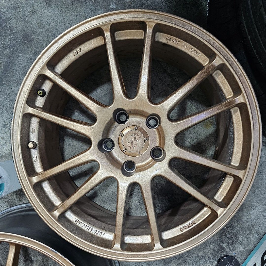 18" Enkei GTC01 Rims, Car Accessories, Tyres & Rims on Carousell