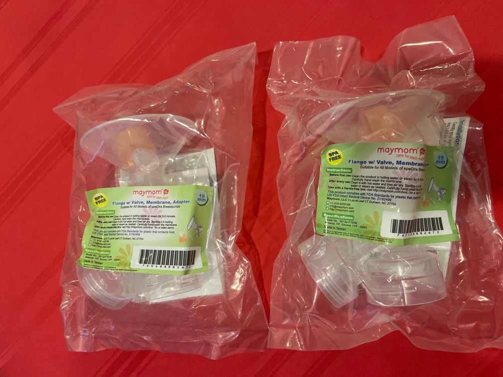 19mm Maymom flange (narrow neck) w valve, membrane, adapter, Babies ...