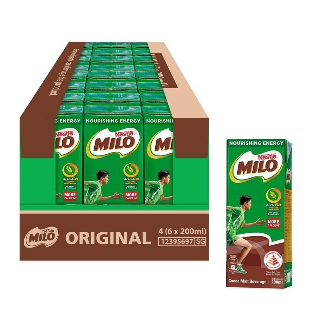 [200ml x 48 packets] Nestle Milo Ready to Drink Packet Drinks Chocolate ...