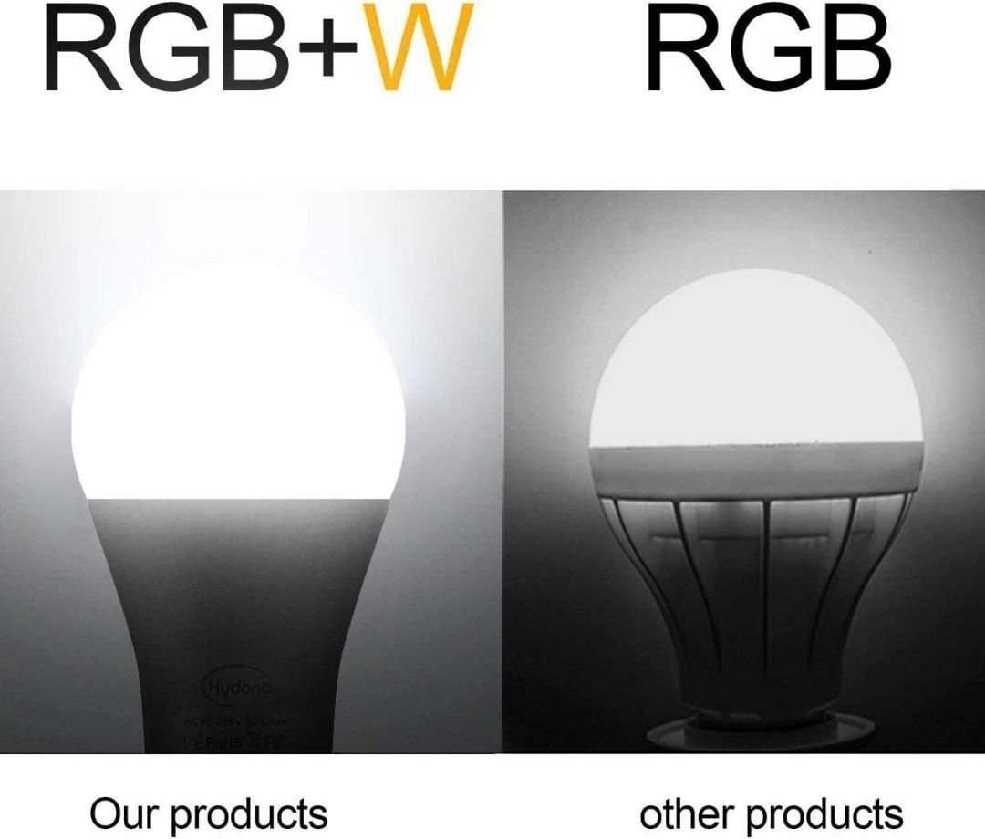 2751) HYDONG COLOUR CHANGING LIGHT BULB B22 BAYONET 10W RGBW LED LIGHT ...