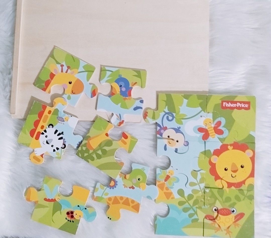 ‼️ BUY 1 GET 1 FREE‼️ Fisher Price Wooden Jigsaw Puzzle, Babies & Kids, Infant Playtime on Carousell