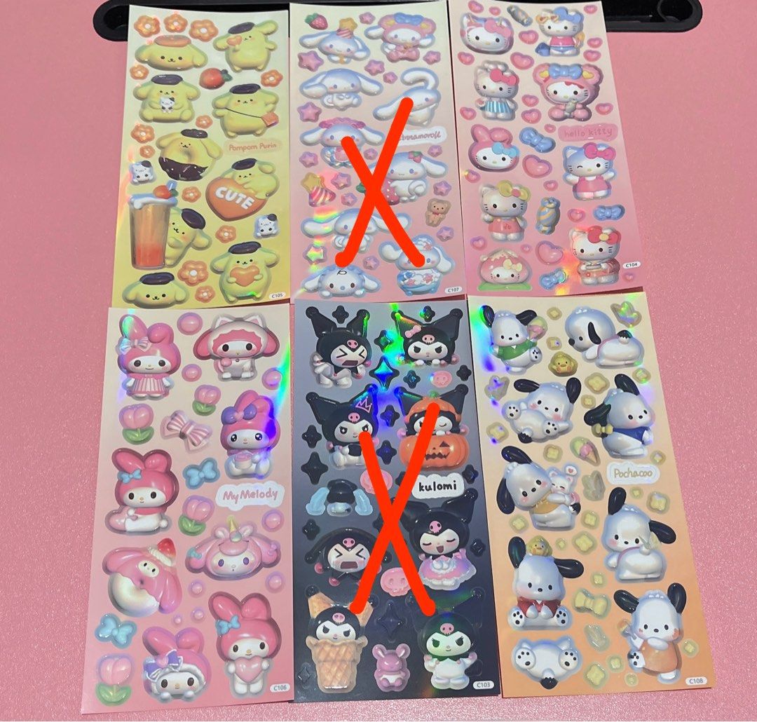 Sanrio stickers clearing stocks all goes @$0.50 each , Hobbies & Toys ...