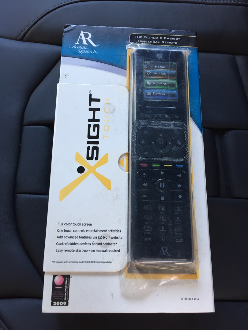 Acoustic Research Xsight Touch Universal Remote, 家庭電器, 電視 & 其他娛樂, 娛樂系統及 ...