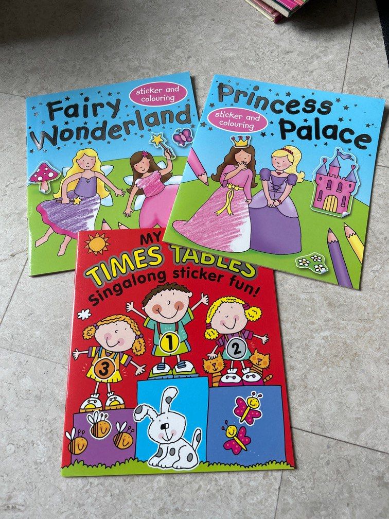Activity and Sticker Books - 3 books, Everything Else on Carousell