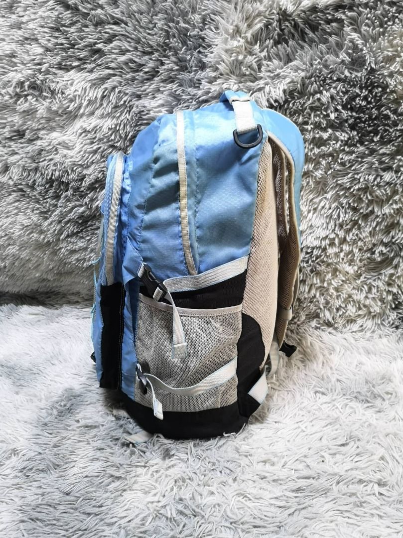 Adidas Light Blue Nylon Backpack on Carousell