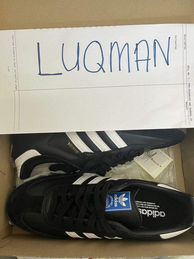 Adidas Samba OG Black UK9.5/US10, Men's Fashion, Footwear, Sneakers on Carousell
