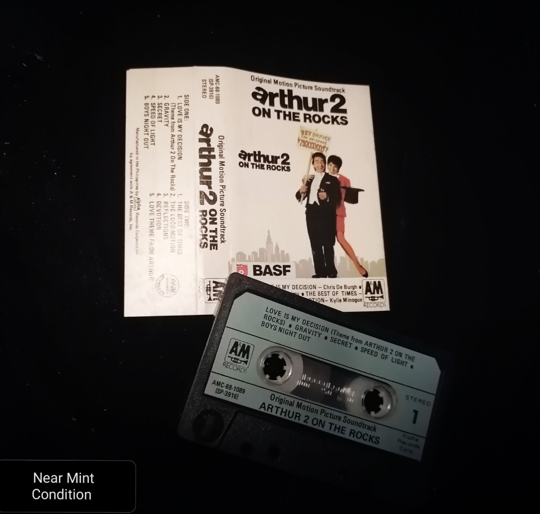Arthur 2 On The Rocks Soundtrack Cassette Tape Original Cassette Tapes ...