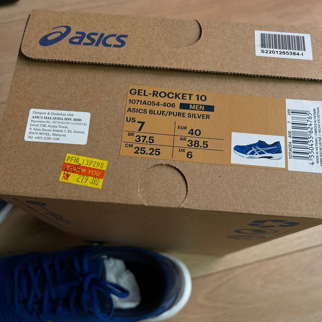 ASICS GEL ROCKET 10, Sports Equipment, Sports & Games, Racket & Ball ...