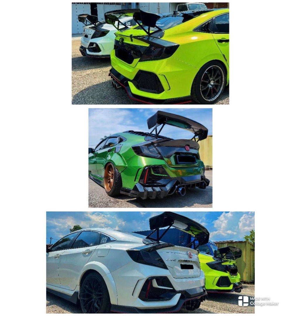 Assorted Gt-Wing design For Civic Mercedes BMW Toyota Honda , Car ...
