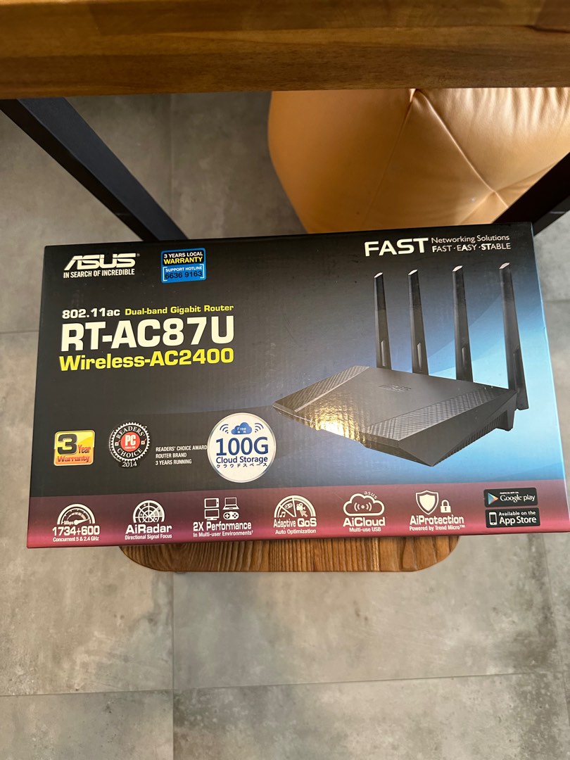 Asus Router RT AC87U, Computers & Tech, Parts & Accessories, Networking ...