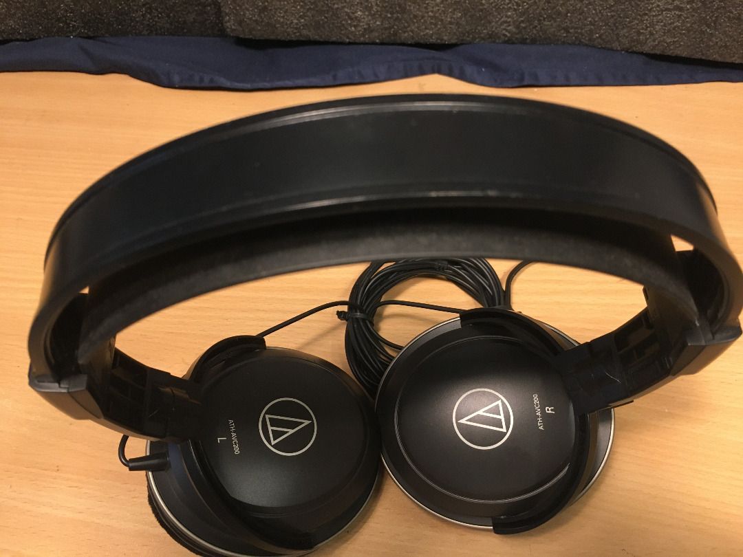 Audio-Technica ATH-AVC200 SonicPro Over-Ear Headphones, Audio ...