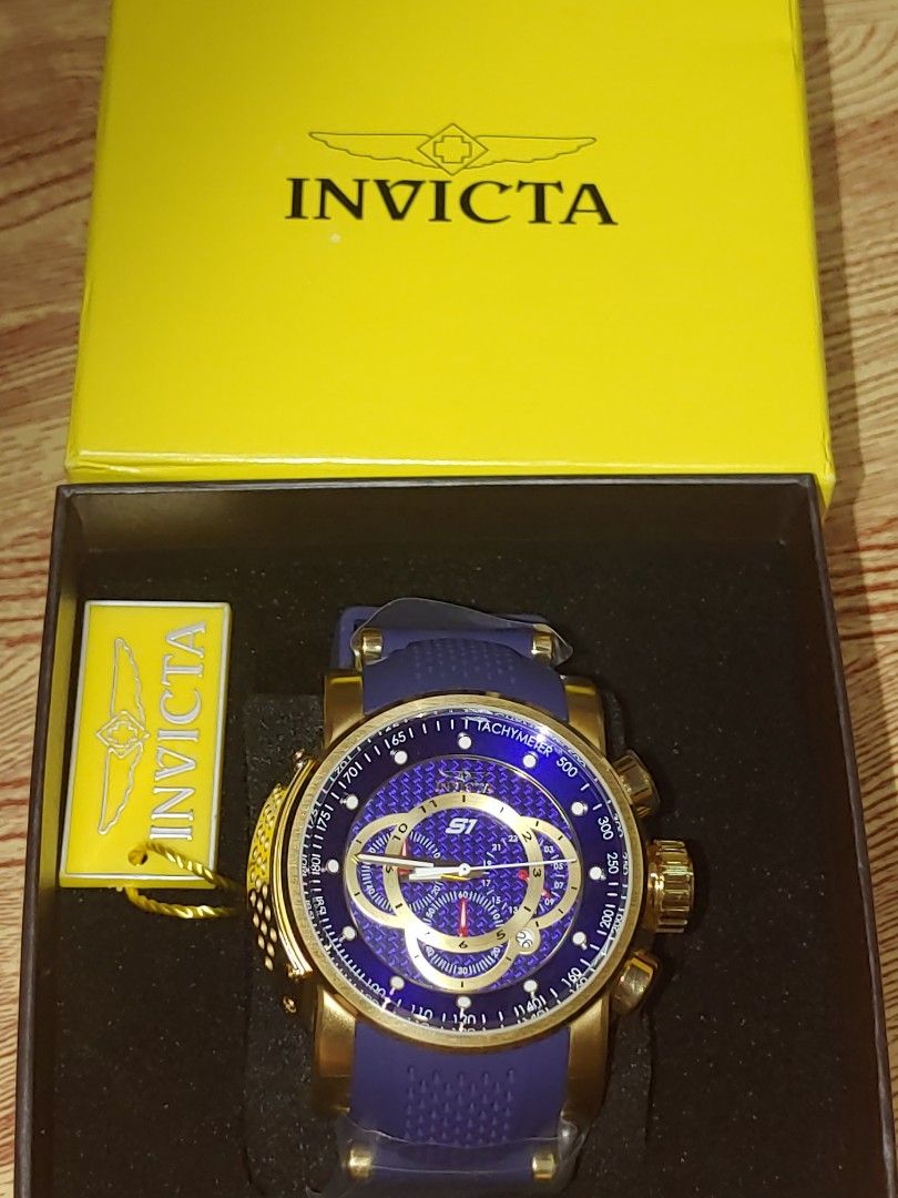 Authentic Invicta Men's S1 Rally Analog Display Quartz Blue Watch, Men ...