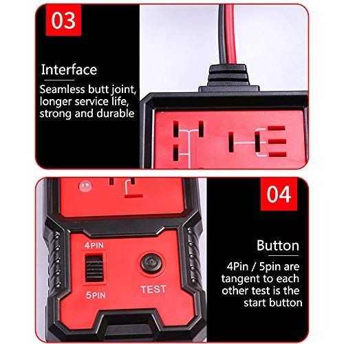 Automotive Relay Tester 12V Car Battery and Alternator Checker Tester ...