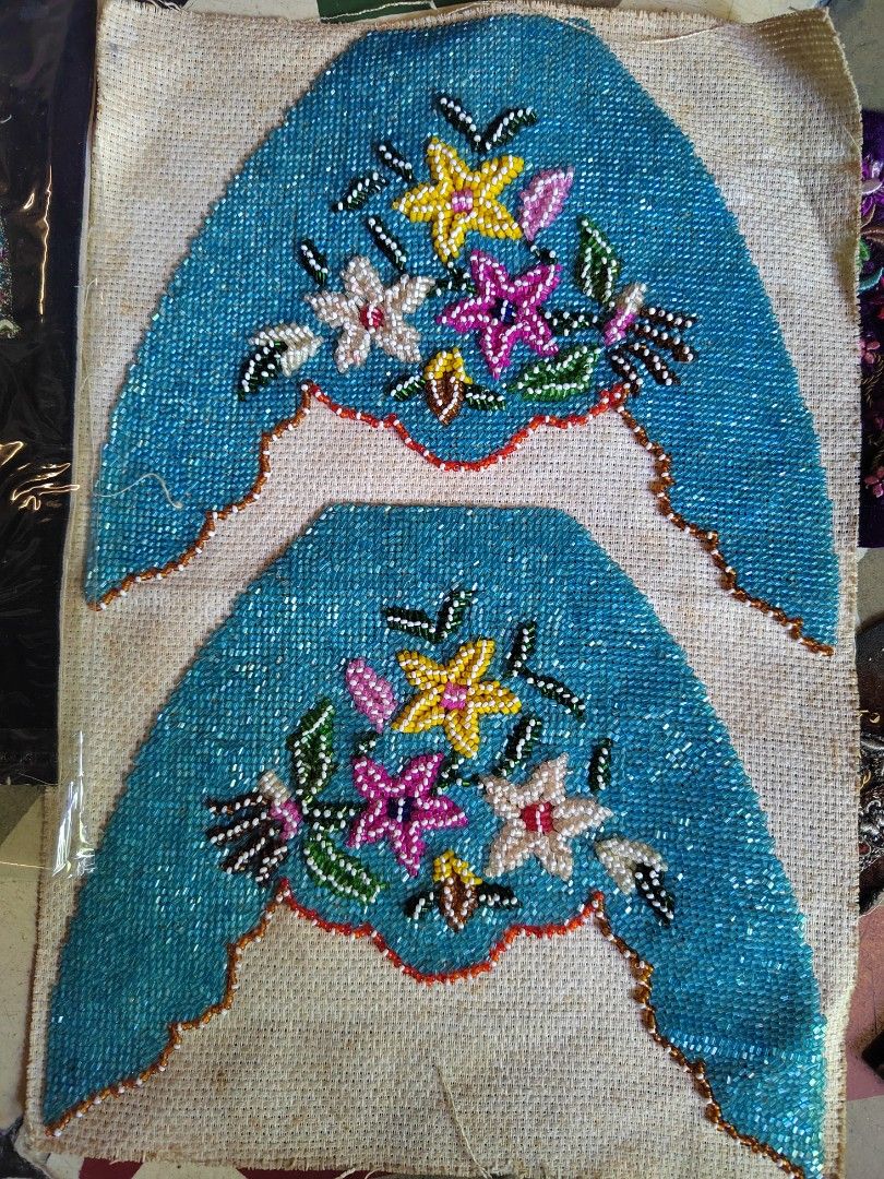 Baba nyonya Manik potong beaded shoe face, Hobbies & Toys, Collectibles ...