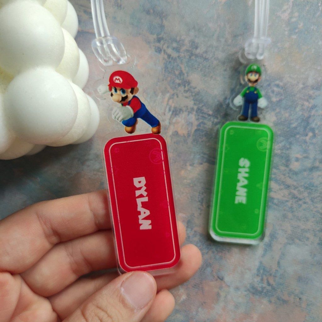 BAG TAG Luggage Mario Bros Luigi Gift Children Cartoon , Hobbies & Toys ...