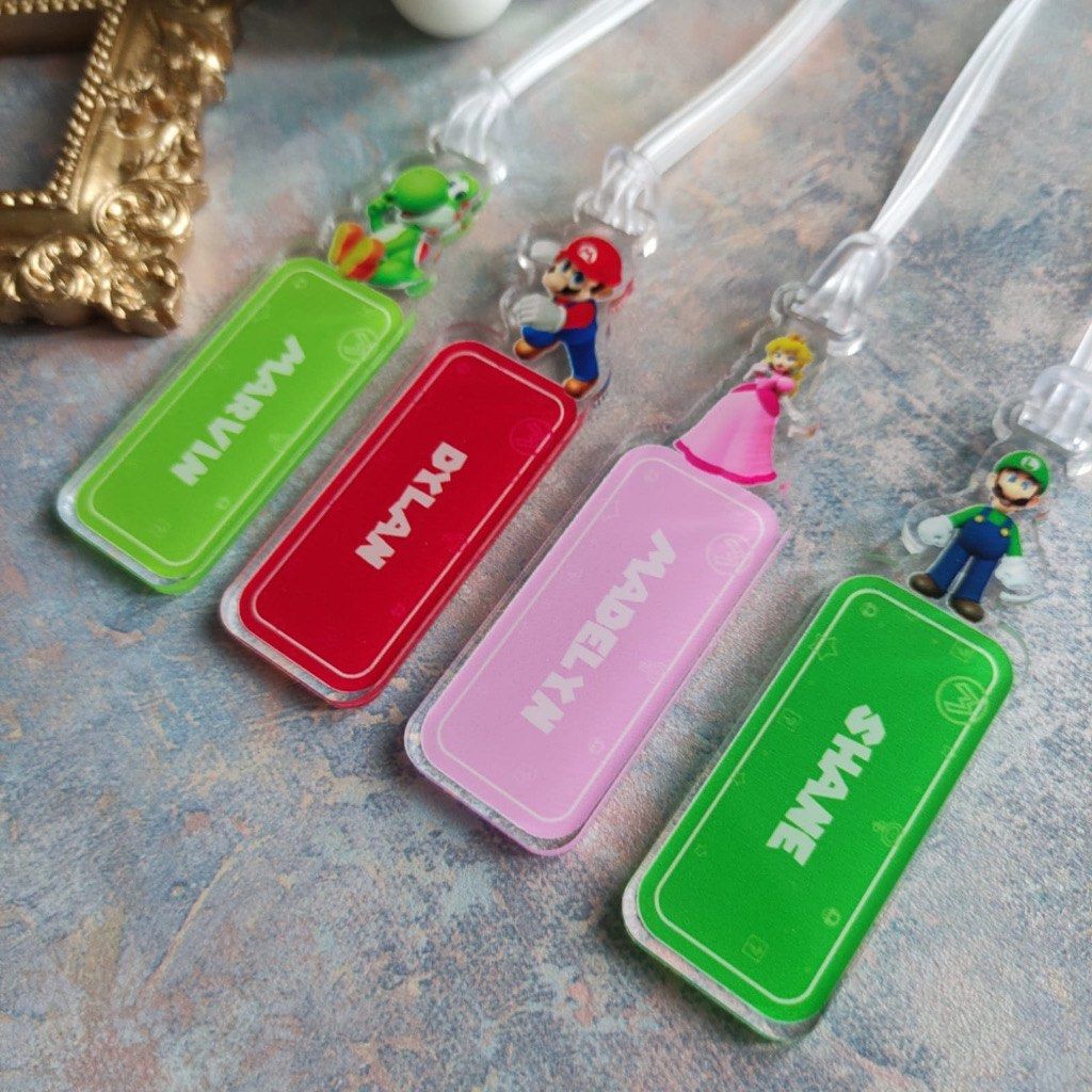 BAG TAG Luggage Mario Bros Luigi Gift Children Cartoon , Hobbies & Toys ...