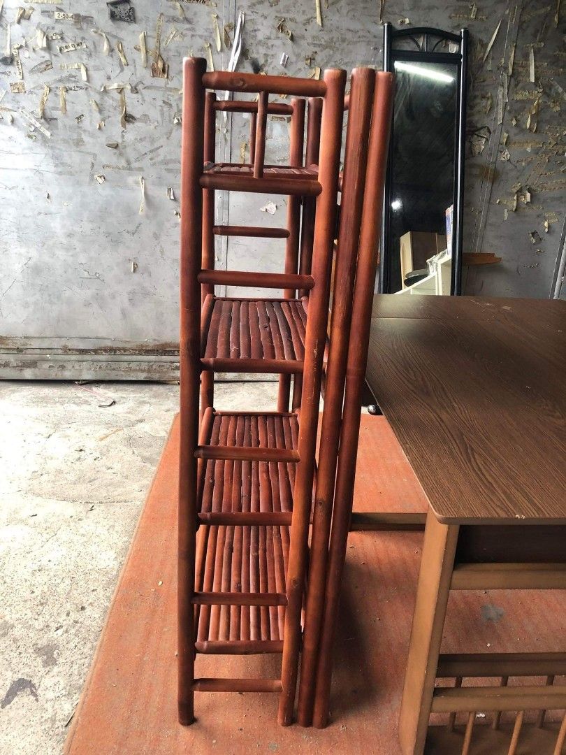 Banboo Folding Shoe Rack, Furniture & Home Living, Furniture, Shelves ...