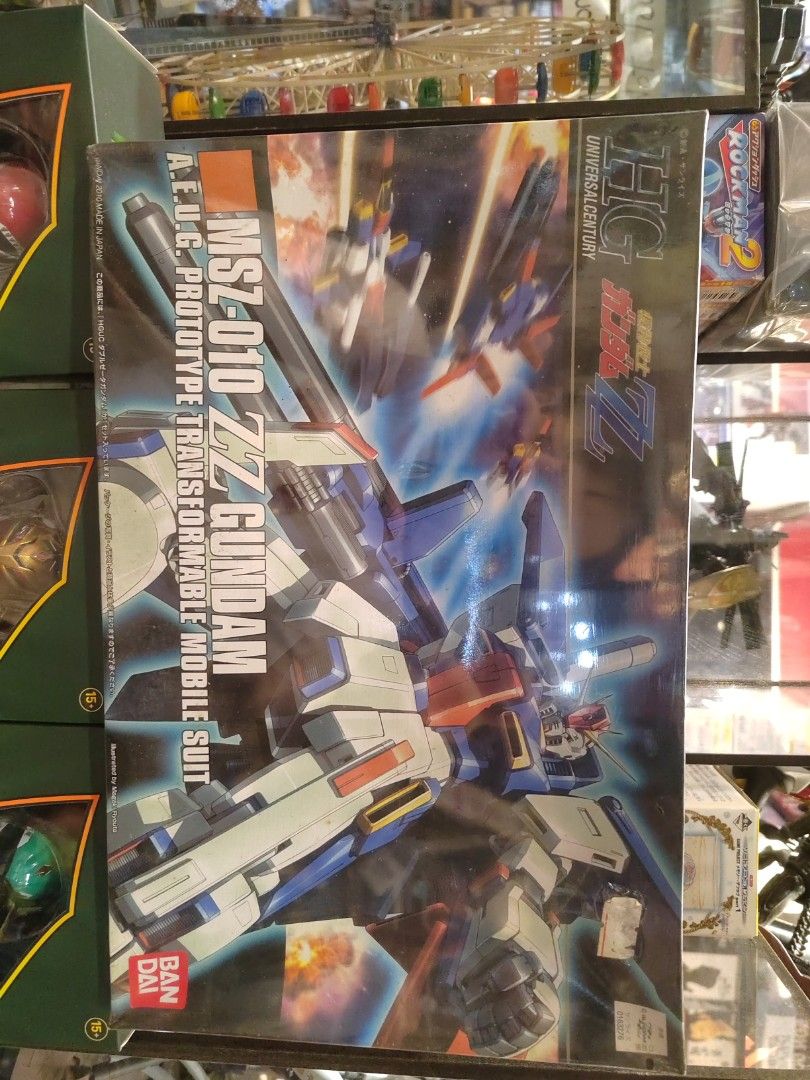 BANDAI HG MSZ-010 ZZ GUNDAM A.E.U.G PROTOTYPE TRANSFORMABLE MOBILE SUIT ...