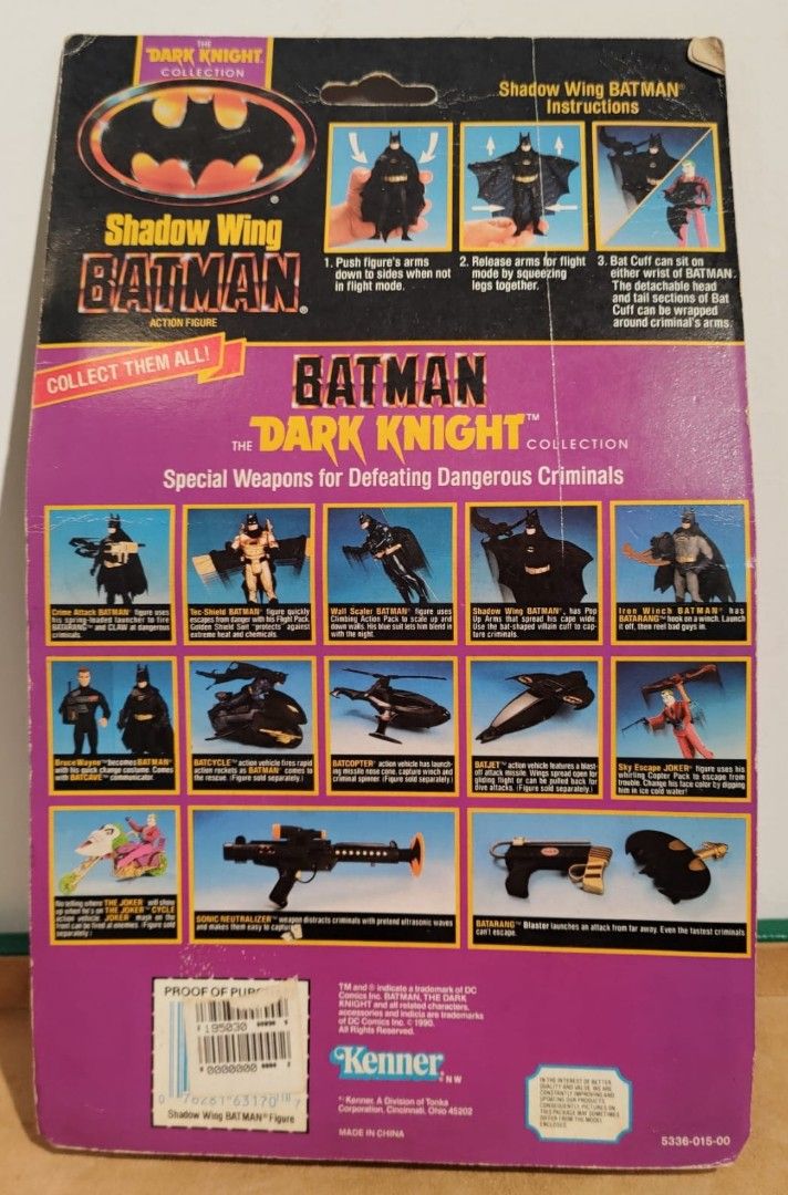 Batman Shadow Wing Action figure (The dark knight collection), Hobbies ...