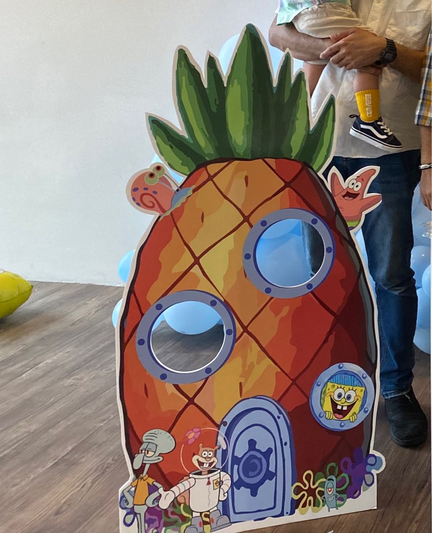 Birthday prop . Spongebob squarepant, Everything Else, Others on Carousell