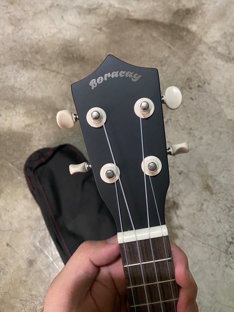 Black RJ Guitars Deluxe Ukulele Boracay on Carousell