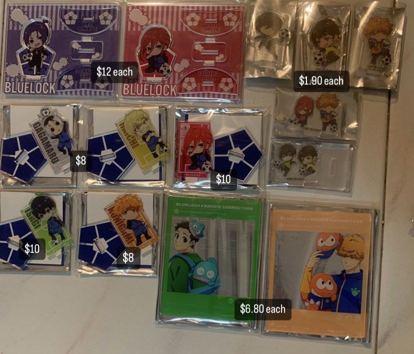 Blue Lock Merch, Hobbies & Toys, Memorabilia & Collectibles, Fan ...