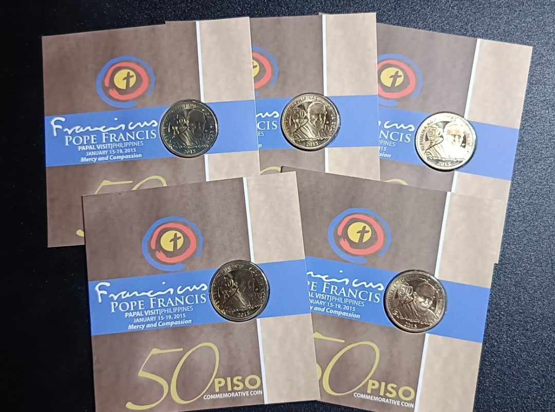2015 Pope Francis 50 peso Commemorative Coin Blister on Carousell