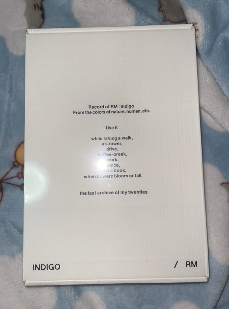 BTS RM INDIGO BOOK EDITION SEALED on Carousell