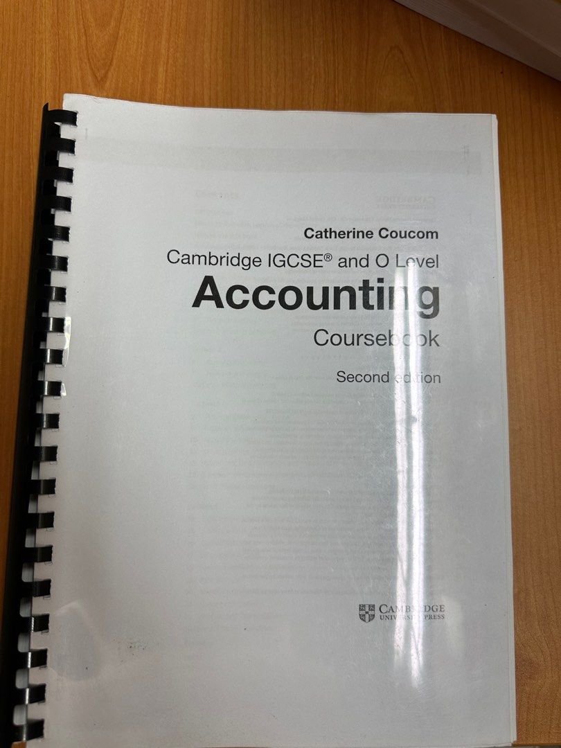 Cambridge Igcse And O Level Accounting Hobbies And Toys Books