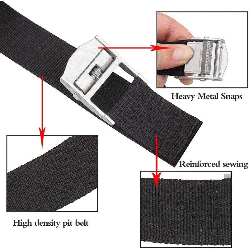 Cargo Buckle Tie-Down Ratchet Belt Nylon Cargo Tie-Down Strap Cargo ...